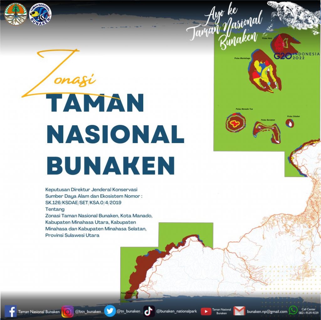 Zonasi Taman Nasional Bunaken - Balai Taman Nasional Bunaken